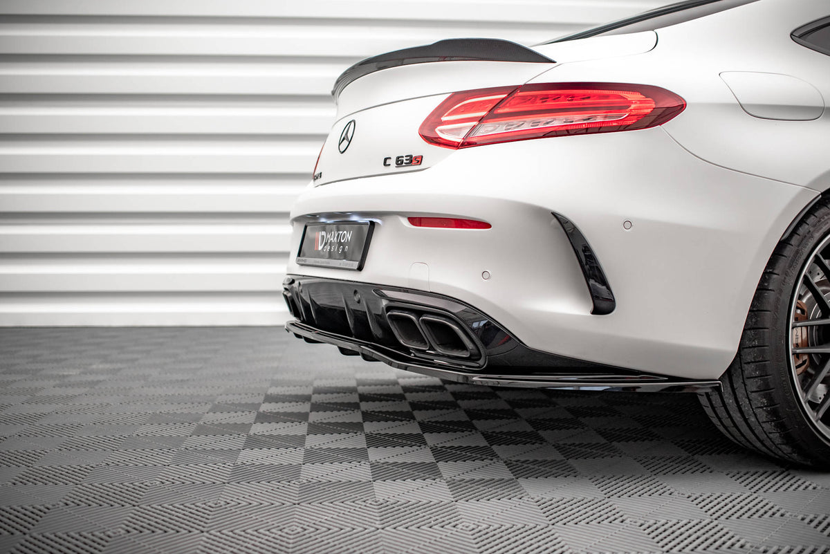 Maxton Design - Central Rear Splitter (with vertical bars) Mercedes ...