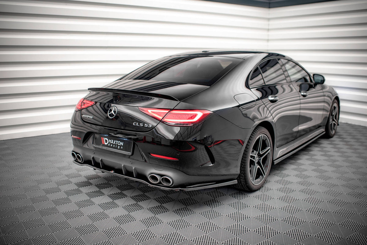 Maxton Design - Central Rear Splitter (with vertical bars) Mercedes ...