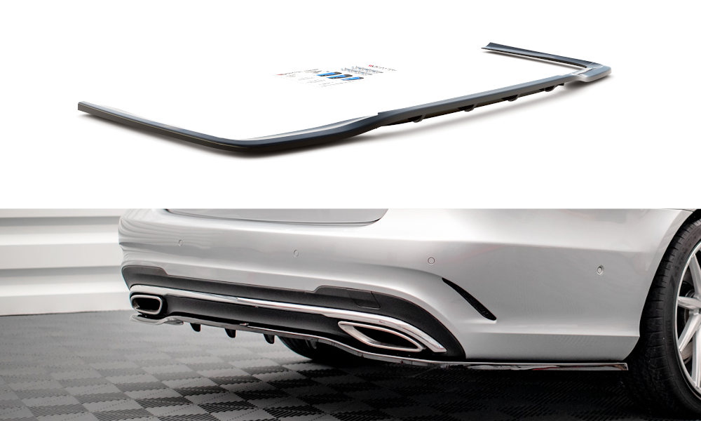 Maxton Design - Central Rear Splitter (with vertical bars) Mercedes ...