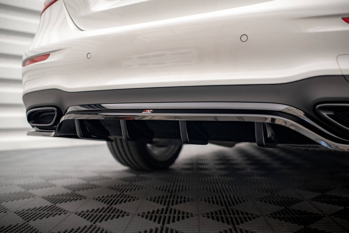 Maxton Design - Central Rear Splitter (with Vertical Bars) Mercedes ...