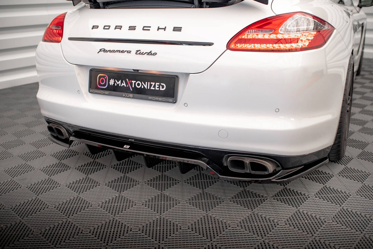 Maxton Design - Central Rear Splitter (with Vertical Bars) Porsche ...
