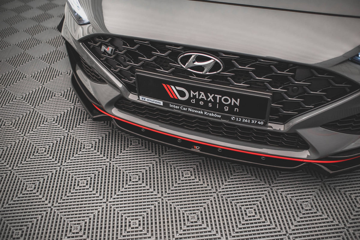 Maxton Design - Front Splitter + Flaps V.1 Hyundai I30N MK3 Facelift ...