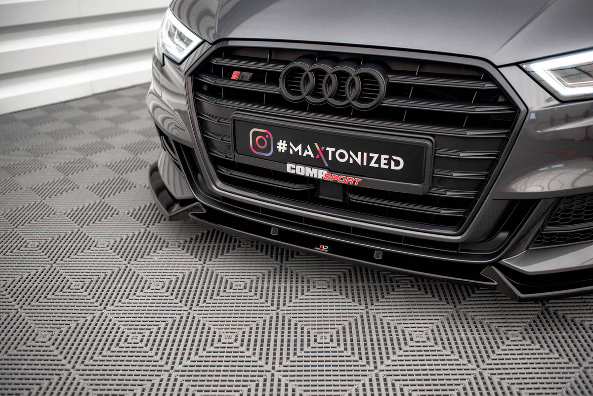 Maxton Design - Front Splitter V.1 Audi S3 & A3 S-Line Sportback 8V ...