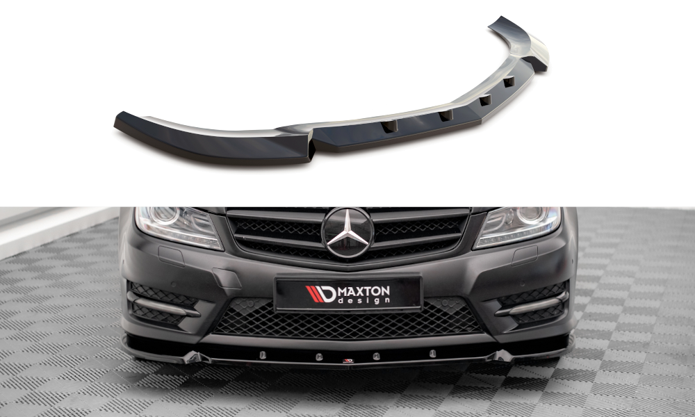 Maxton Design - Front Splitter V.1 Mercedes Benz C-Class Coupe/Sedan ...