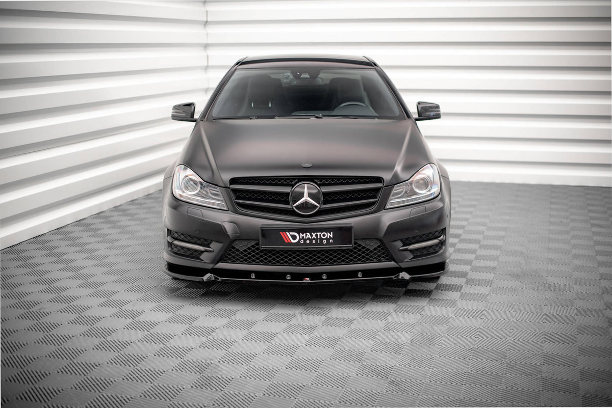 Maxton Design - Front Splitter V.1 Mercedes Benz C-Class Coupe/Sedan ...