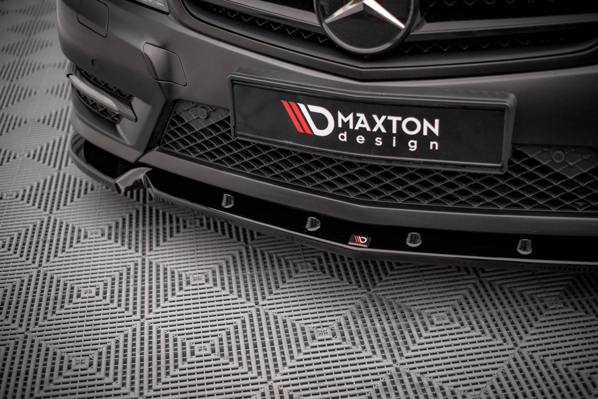 Maxton Design - Front Splitter V.1 Mercedes Benz C-Class Coupe/Sedan ...