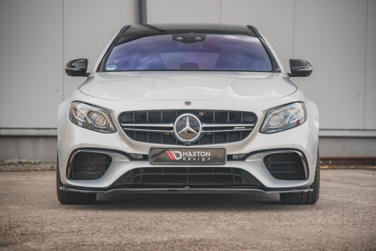 Maxton Design - Front Splitter V.1 Mercedes Benz E63 AMG Estate/Sedan ...