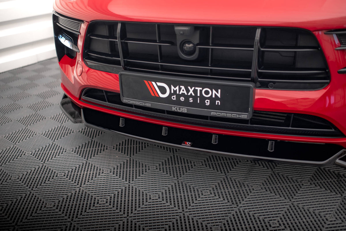 Maxton Design - Front Splitter V.1 Porsche Macan GTS / Sport Design MK1 ...
