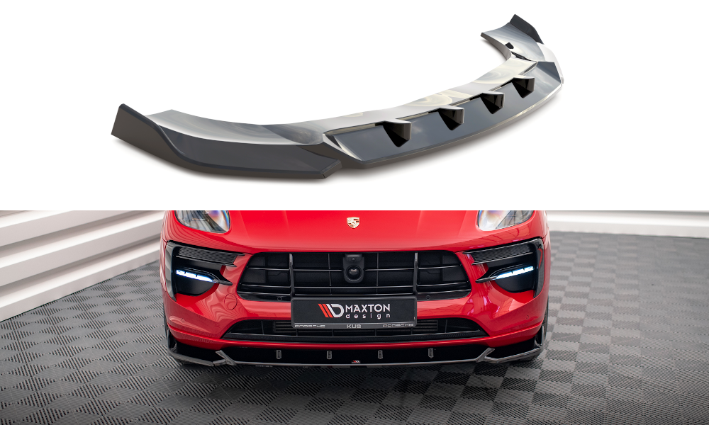Maxton Design - Front Splitter V.1 Porsche Macan GTS / Sport Design MK1 ...