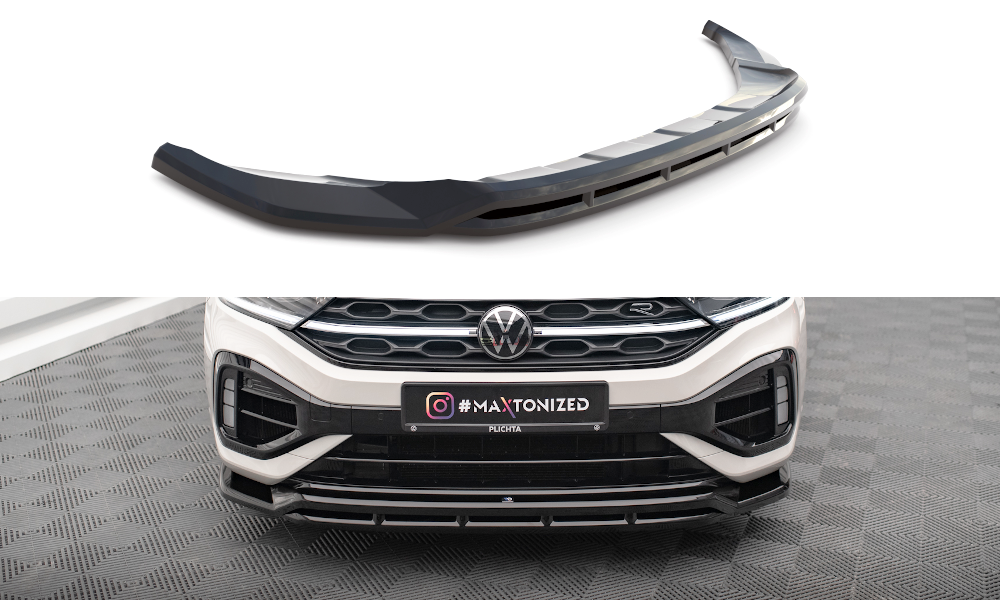 Maxton Design - Front Splitter V.1 Volkswagen T-Roc R / R-Line MK1 ...