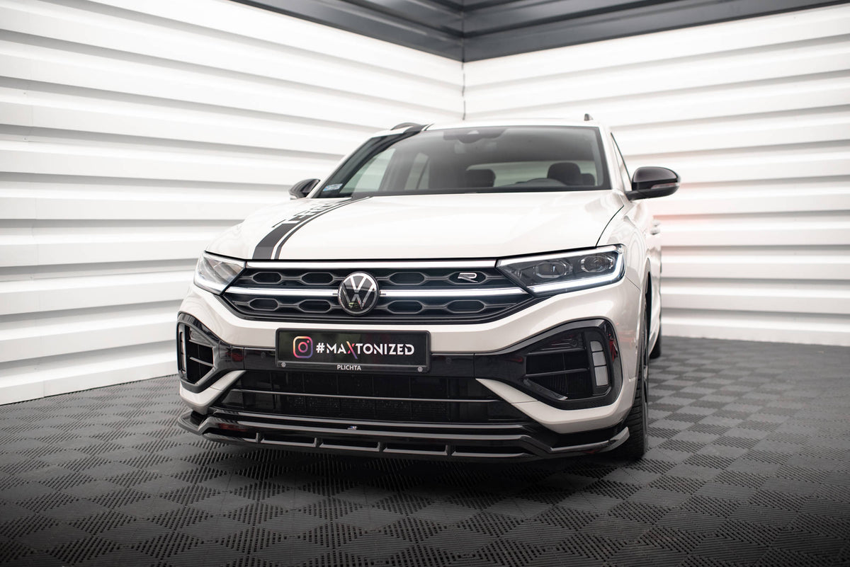 Maxton Design - Front Splitter V.1 Volkswagen T-Roc R / R-Line MK1 ...