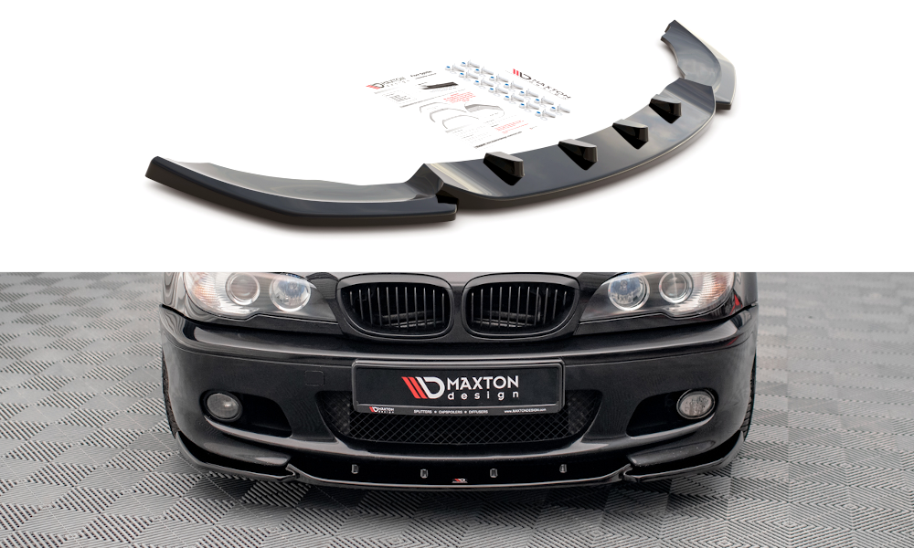 Maxton Design - Front Splitter V.2 BMW Series 3 E46 Coupe M-Pack ...
