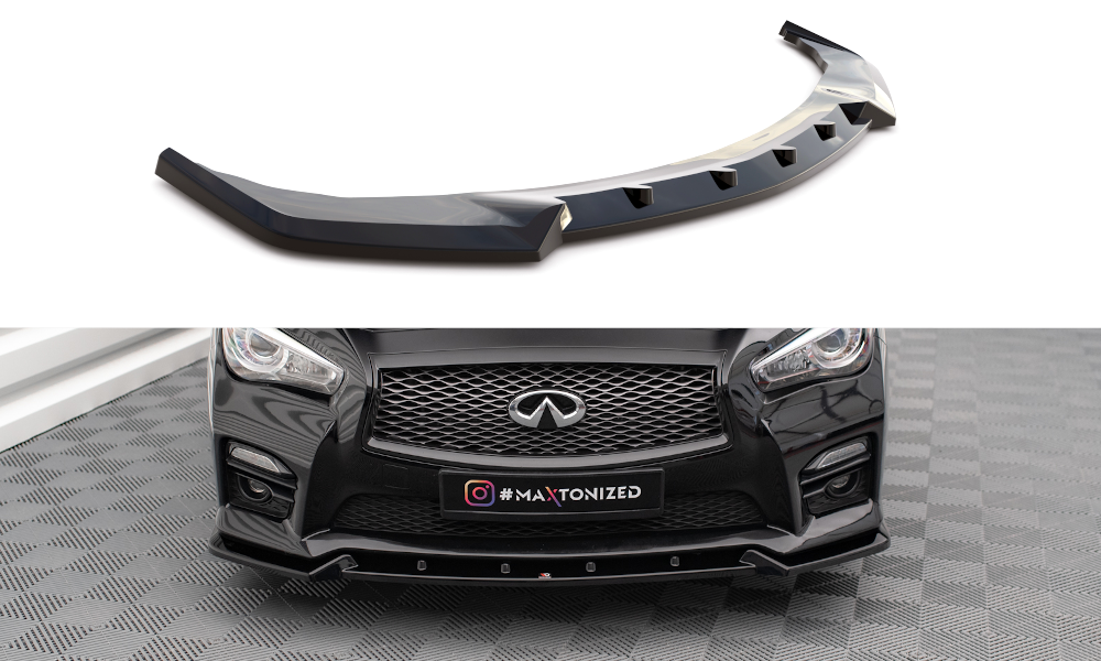 Maxton Design - Front Splitter V.2 Infiniti Q50 S MK1 | Royal Body Kits