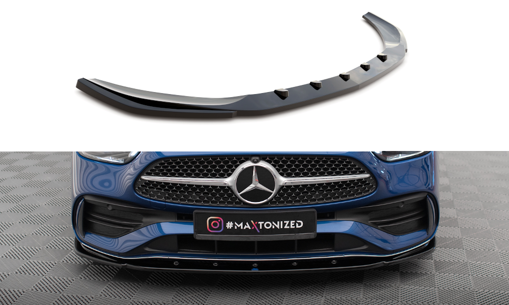 Maxton Design - Front Splitter V.2 Mercedes Benz C-Class AMG-Line / C43 ...