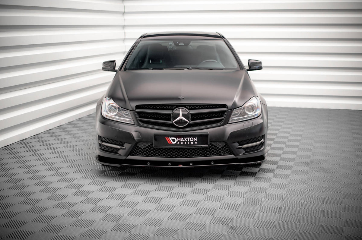 Maxton Design - Front Splitter V.2 Mercedes Benz C-Class Coupe/Sedan ...