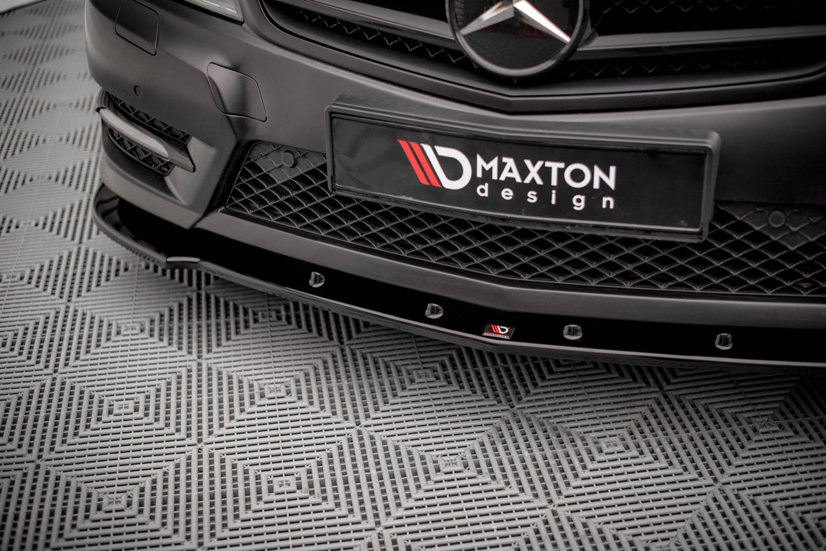 Maxton Design - Front Splitter V.2 Mercedes Benz C-Class Coupe/Sedan ...