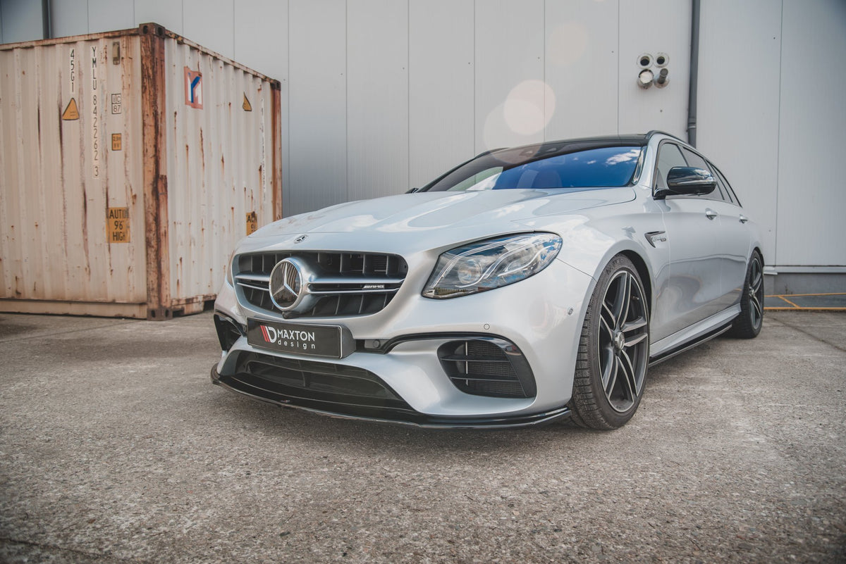 Maxton Design - Front Splitter V.2 Mercedes Benz E63 AMG Estate/Sedan ...