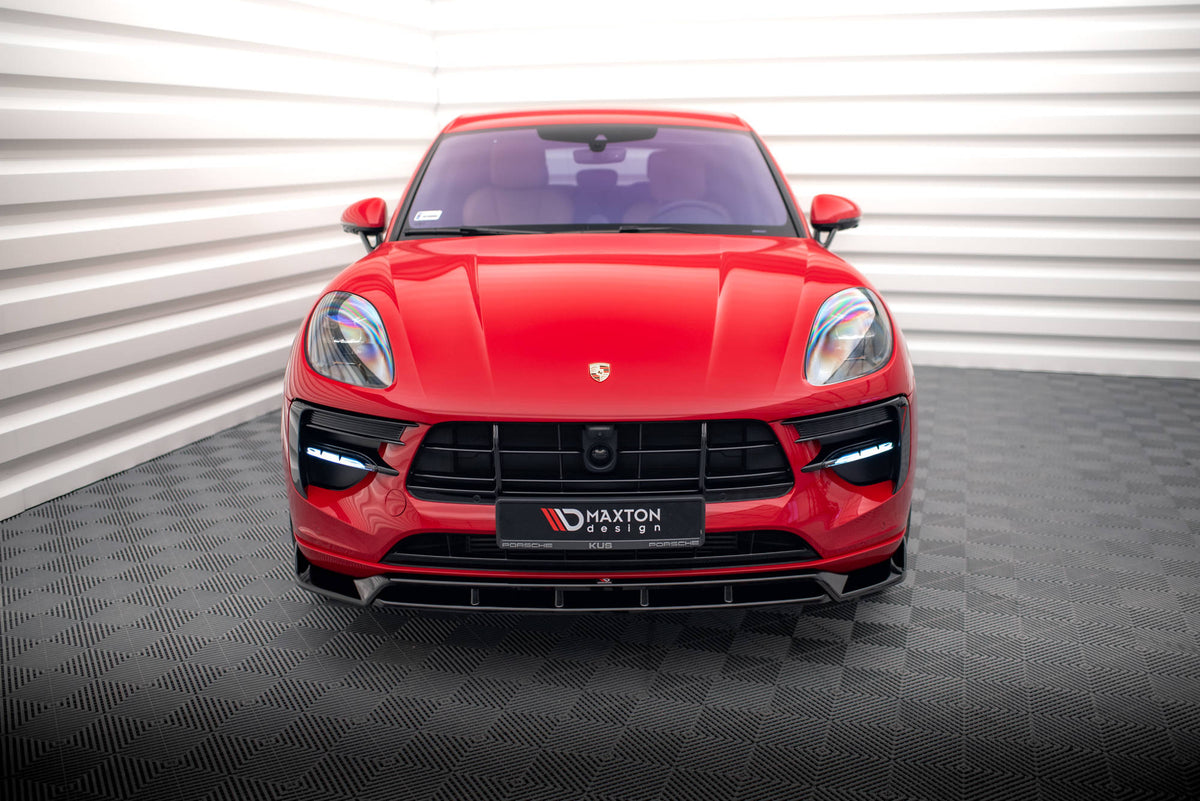 Maxton Design - Front Splitter V.2 Porsche Macan GTS / Sport Design MK1 ...
