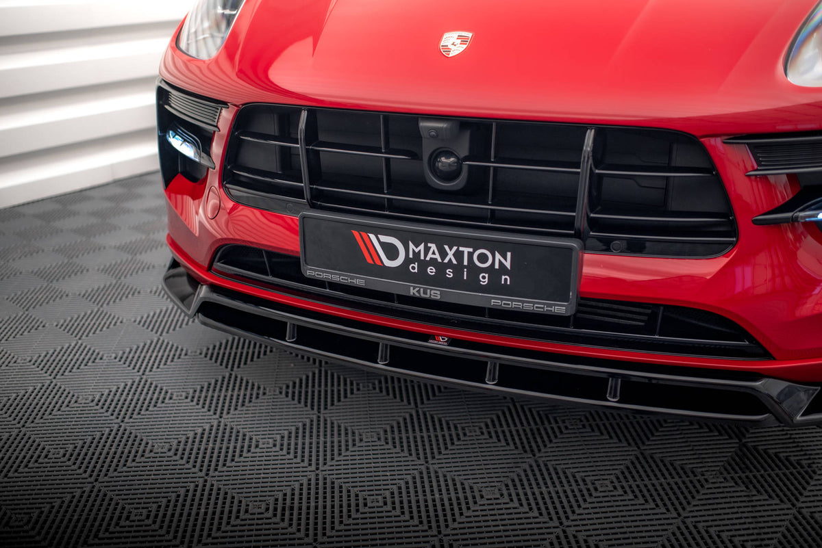 Maxton Design - Front Splitter V.2 Porsche Macan GTS / Sport Design MK1 ...