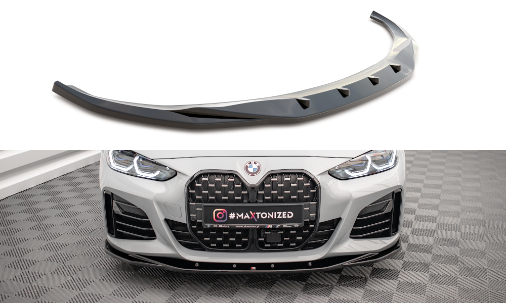 Maxton Design - Front Splitter V.3 BMW Series 4 / i4 Gran Coupe M-Pack ...