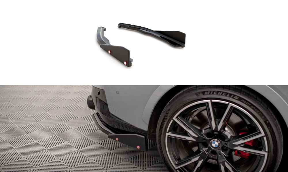 Maxton Design - Rear Side Splitters V.2 + Flaps BMW M240i Coupe G42 ...