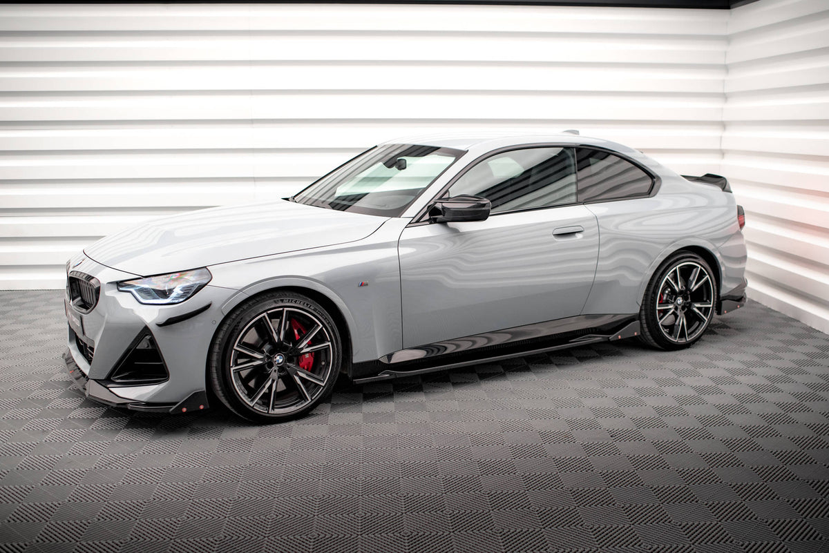 Maxton Design - Side Skirts Diffusers V.2 + Flaps BMW Series 2 Coupe M ...