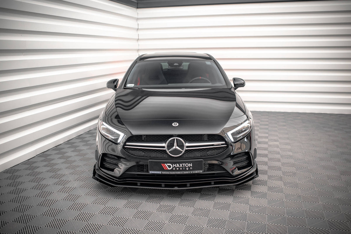 Maxton Design - Street Pro Front Splitter + Flaps Mercedes A35 AMG ...