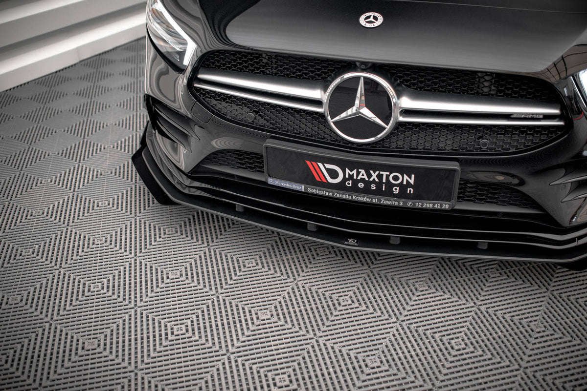 Maxton Design - Street Pro Front Splitter + Flaps Mercedes A35 AMG ...