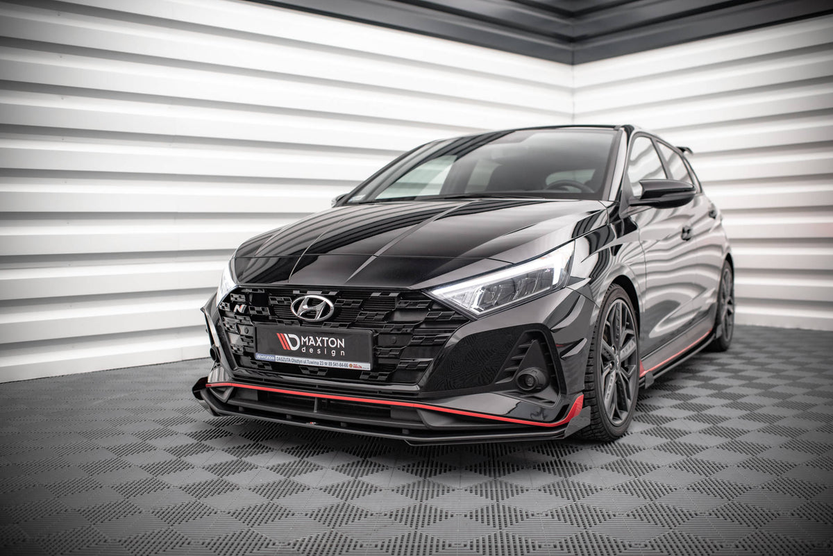 Maxton Design - Street Pro Front Splitter + Flaps V.1 Hyundai I20N MK3 ...