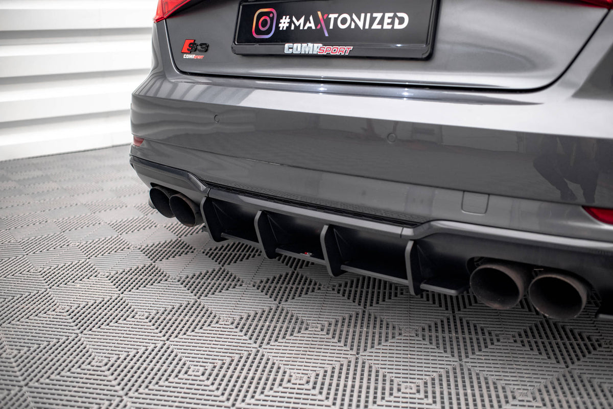 Maxton Design - Street Pro Rear Diffuser Audi S3 Sportback 8V Facelift ...