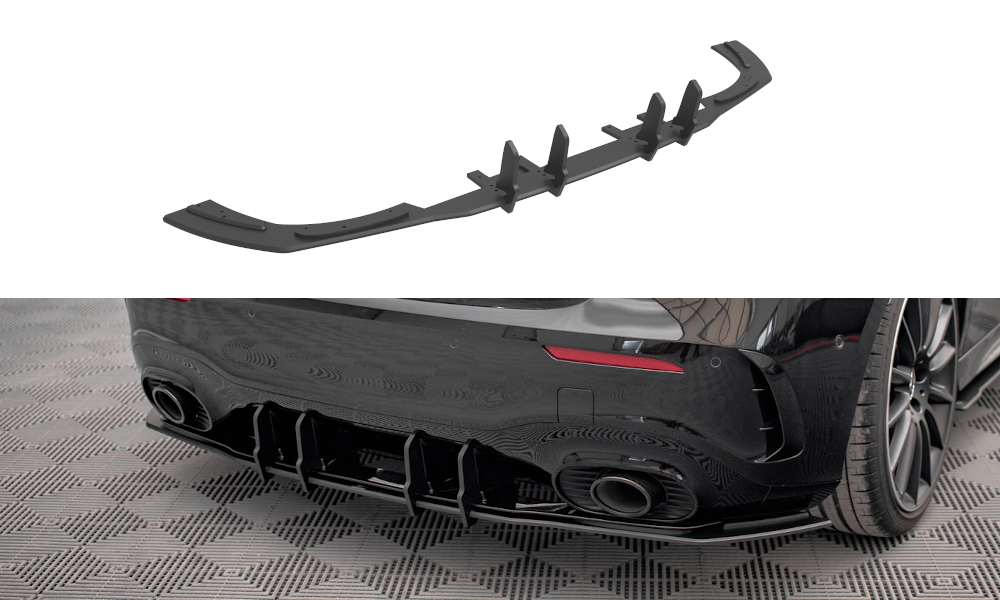 Maxton Design - Street Pro Rear Diffuser Mercedes A35 AMG Hatchback ...