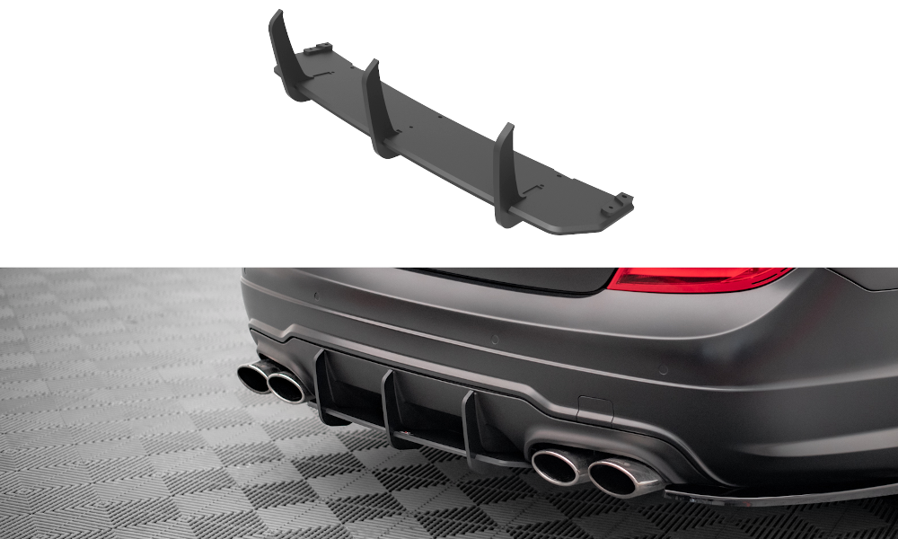 Maxton Design - Street Pro Rear Diffuser Mercedes Benz C Coupe AMG-Line ...