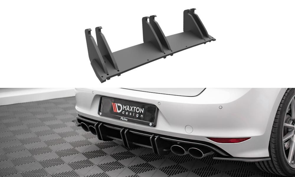 Maxton Design - Street Pro Rear Diffuser Volkswagen Golf R MK7 | Royal ...