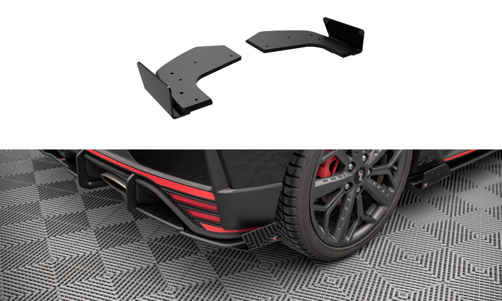 Maxton Design - Street Pro Rear Side Splitters + Flaps Hyundai I20N MK3 ...