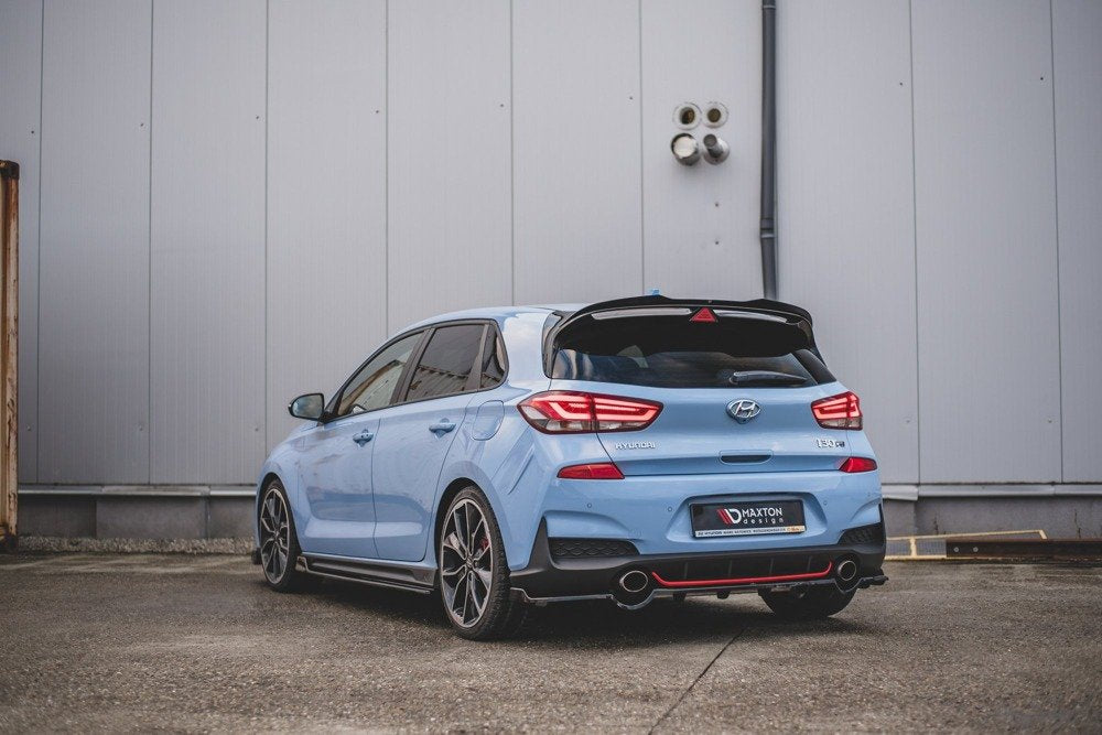 Maxton Design - Central Rear Splitter (With Vertical Bars) Hyundai I30N ...