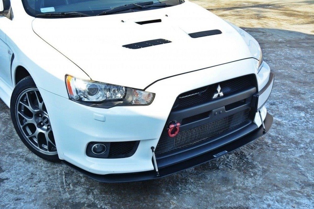 Maxton Design - Racing Front Splitter V.2 Mitsubishi Lancer EVO X ...