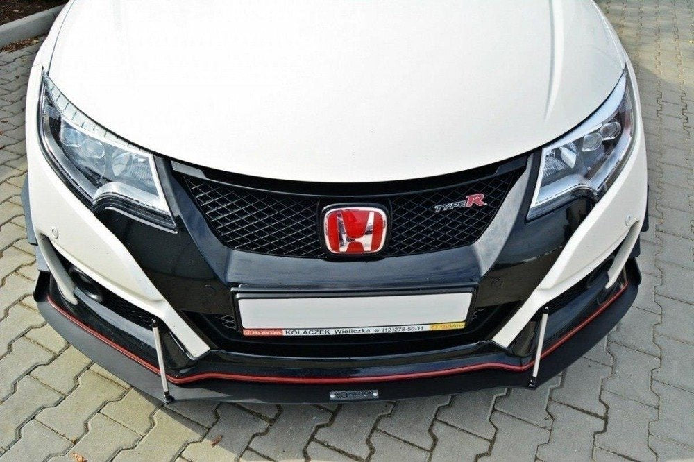 Maxton Design - Racing Front Splitter V.2 Honda Civic MK9 Type R (FK2 ...