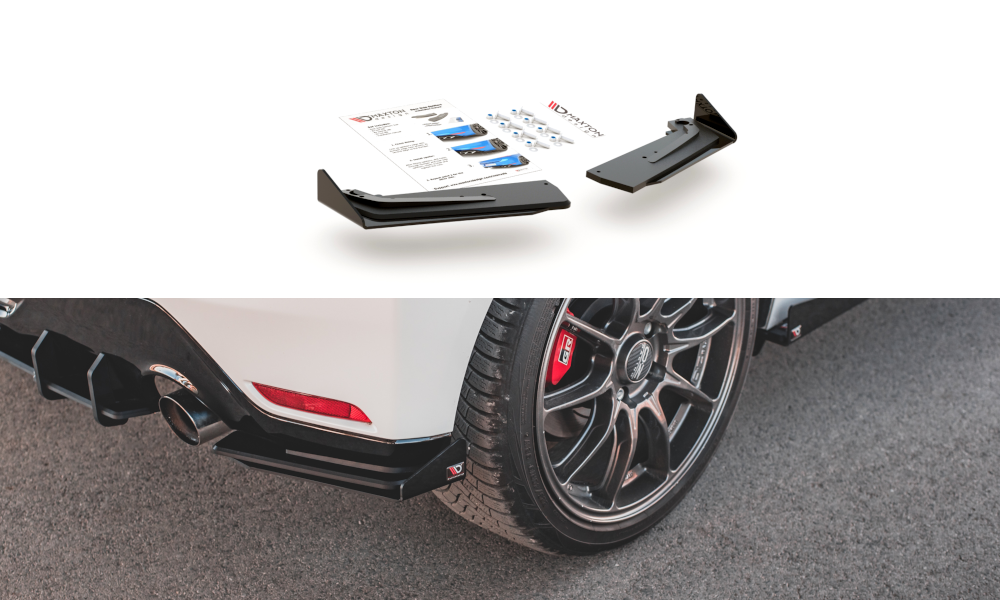 Maxton Design - Racing Durability Rear Side Splitters + Flaps Toyota GR ...
