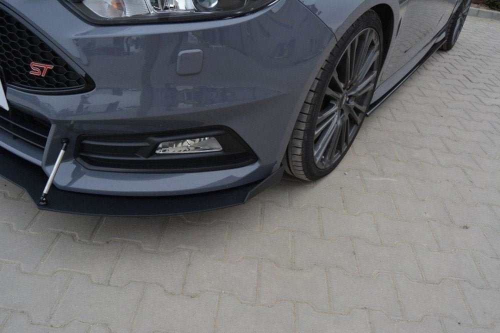 Maxton Design - Racing Front Splitter V.2 Ford Focus ST MK3 (Facelift ...