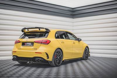 Maxton Design - Central Rear Splitter + Flaps Mercedes Benz A45 S AMG ...