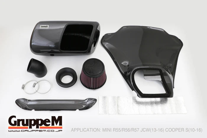 GruppeM - Carbon Fiber Air Intake Mini Cooper S / JCW R56/R57/R58/R59 ...
