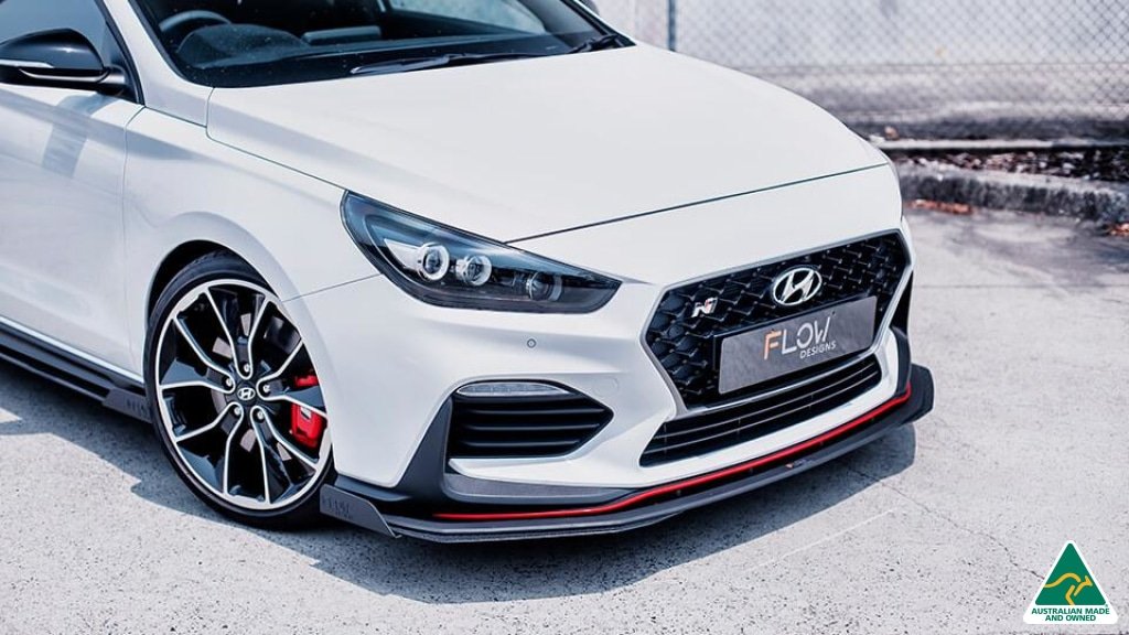 "Flow Designs" Front Splitter Hyundai I30N Fastback Mk3 | Royal Body Kits