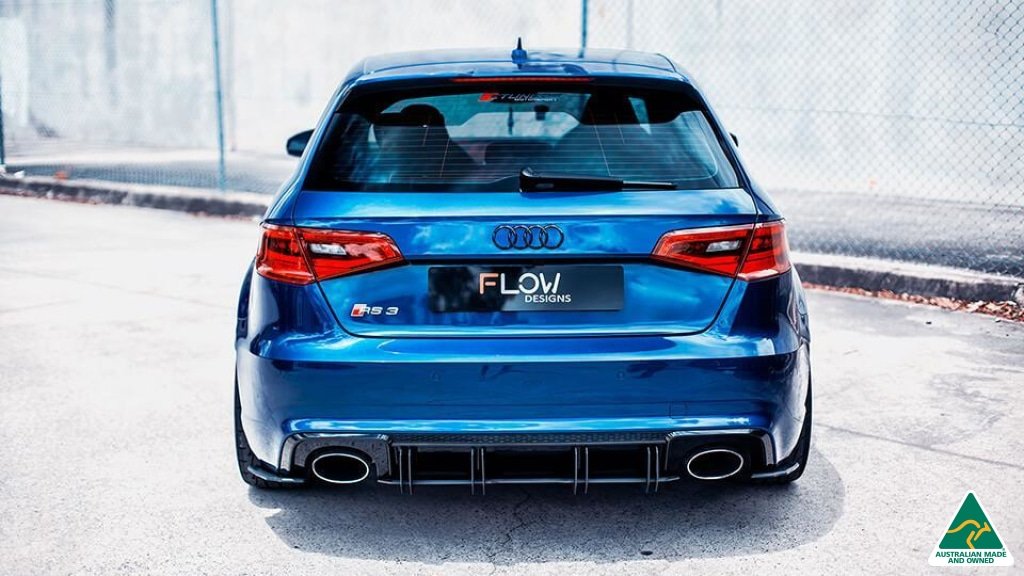 Flow Designs - Rear Diffuser Audi RS3 8V Sportback | Royal Body Kits